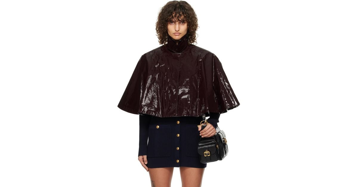 Chloé Short Cape Jacket | Lyst