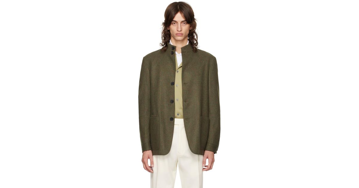 ZEGNA Il Conte Chore Jacket in Green for Men | Lyst UK