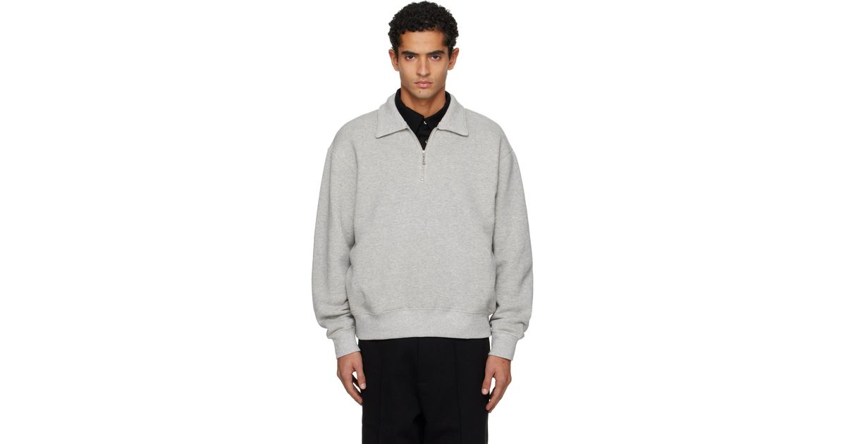 Lady White Co. Quarter Zip Track Jacket in Grey for Men | Lyst UK