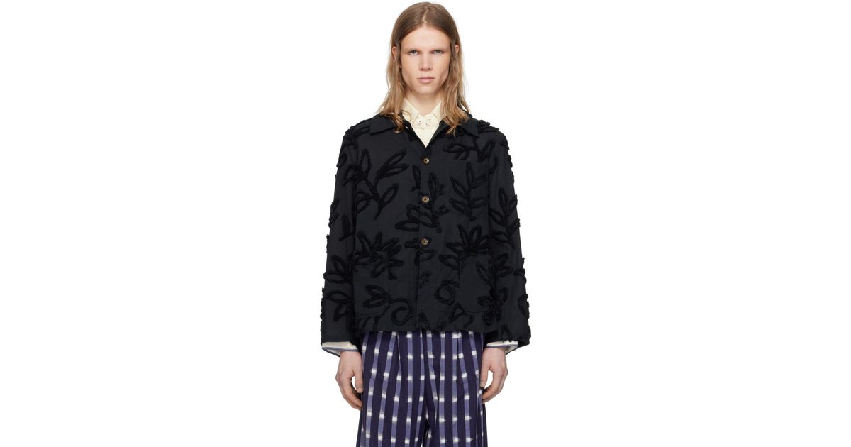 HARAGO Chore Jacket in Black for Men | Lyst