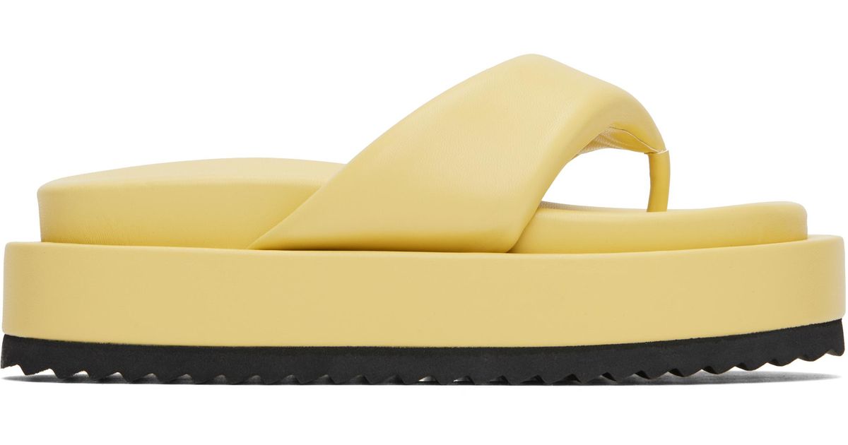 Stand Studio Eden Platform Flip-Flops in Black | Lyst