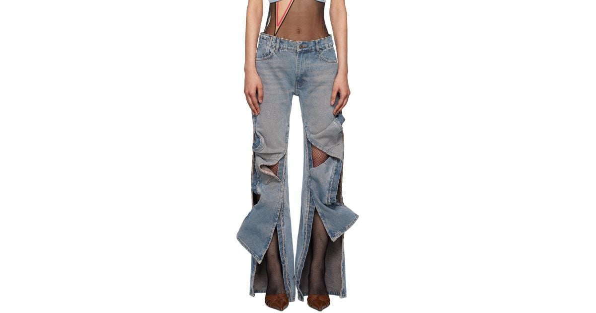 Y. Project Hook-Eye Jeans in Blue | Lyst