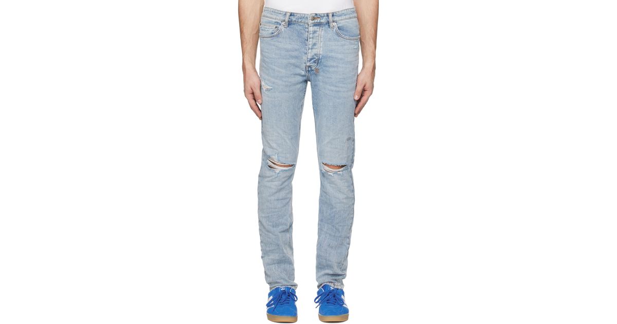 Ksubi Chitch Rekon Trashed Jeans in Blue for Men | Lyst