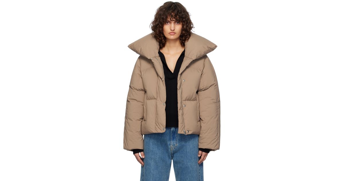 Axel Arigato Tan Mist Down Puffer Jacket in Blue | Lyst