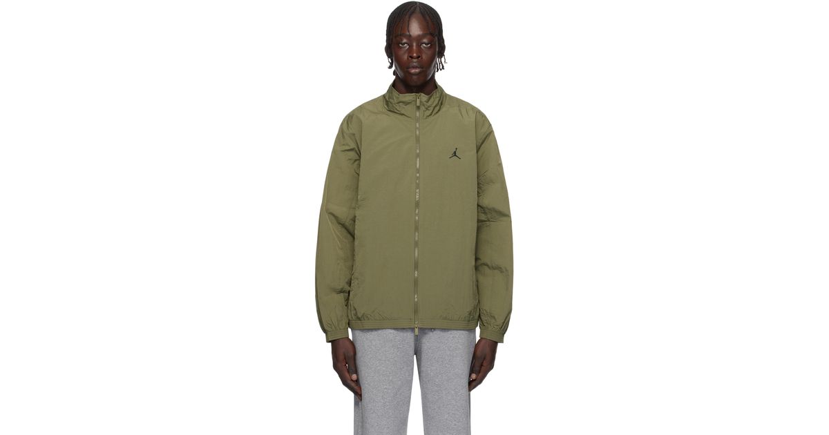 Nike Khaki Jordan Essentials Jacket in Green for Men | Lyst