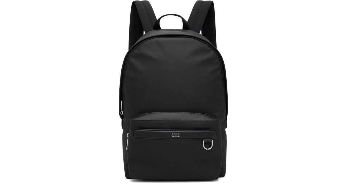 BOSS Smooth & Structured Backpack in Black for Men | Lyst