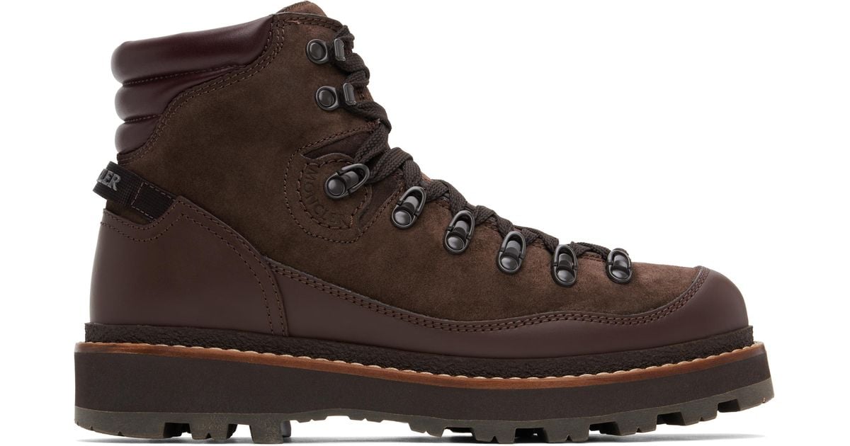 Moncler Peka Trek Boots in Black for Men | Lyst