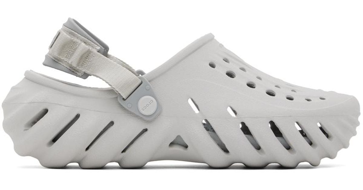Crocs™ Gray Echo Clogs in Black for Men | Lyst
