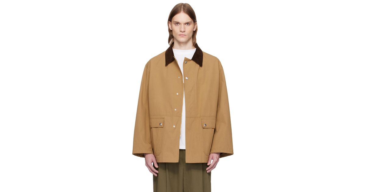 The Row Tan Frank Jacket in Natural for Men | Lyst