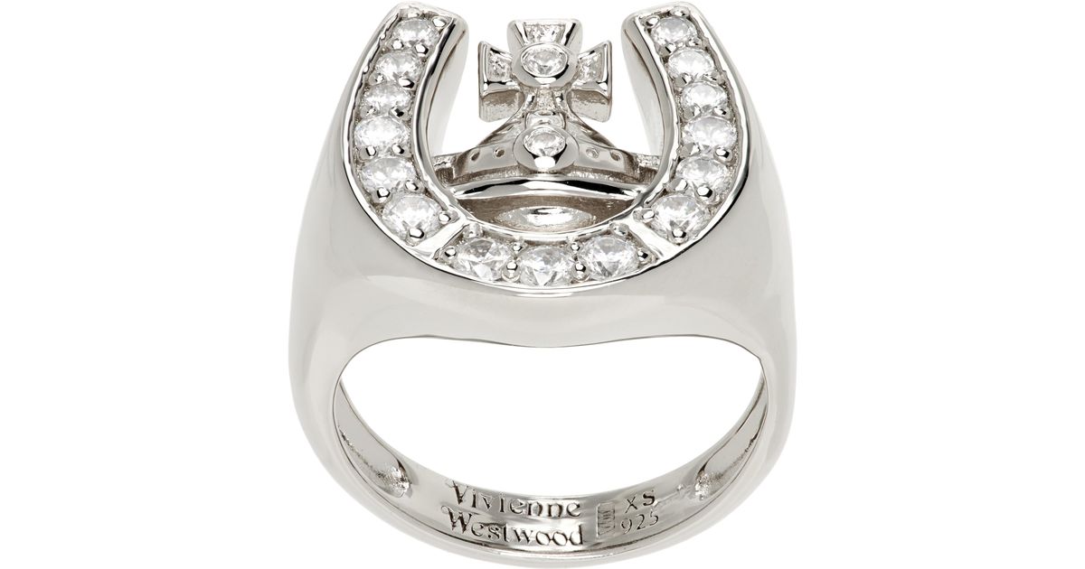 Vivienne Westwood Mare Ring in Metallic for Men | Lyst