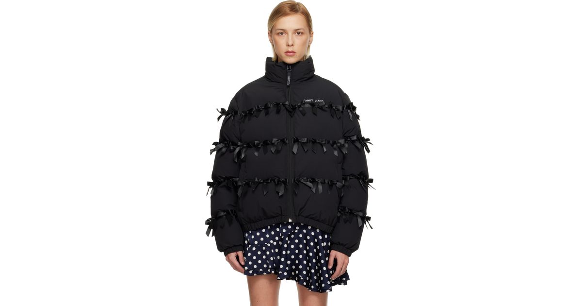 Sandy Liang Present Puffer Jacket in Black | Lyst UK