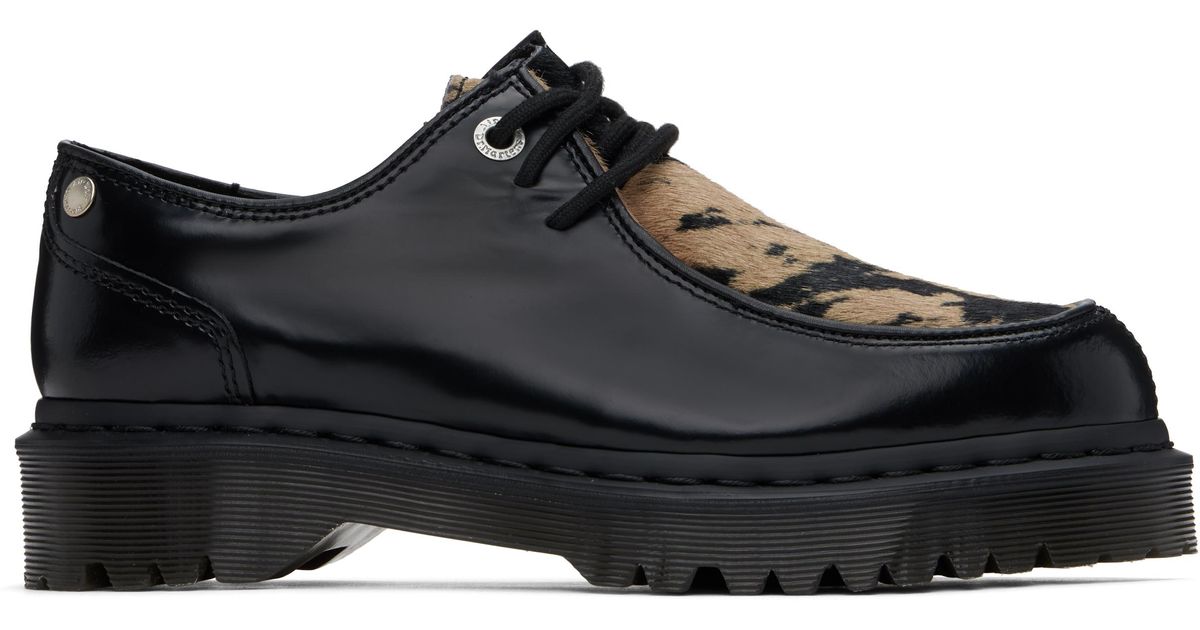 Dr. Martens Zeffir 3I Bex Buttero Hair On Derbys in Black | Lyst