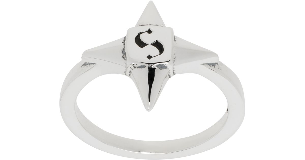 Stolen Girlfriends Club Star Shock Ring in Metallic for Men | Lyst