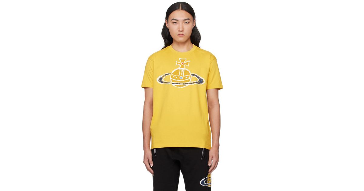 Vivienne Westwood Yellow Time Machine T-shirt in Orange for Men | Lyst