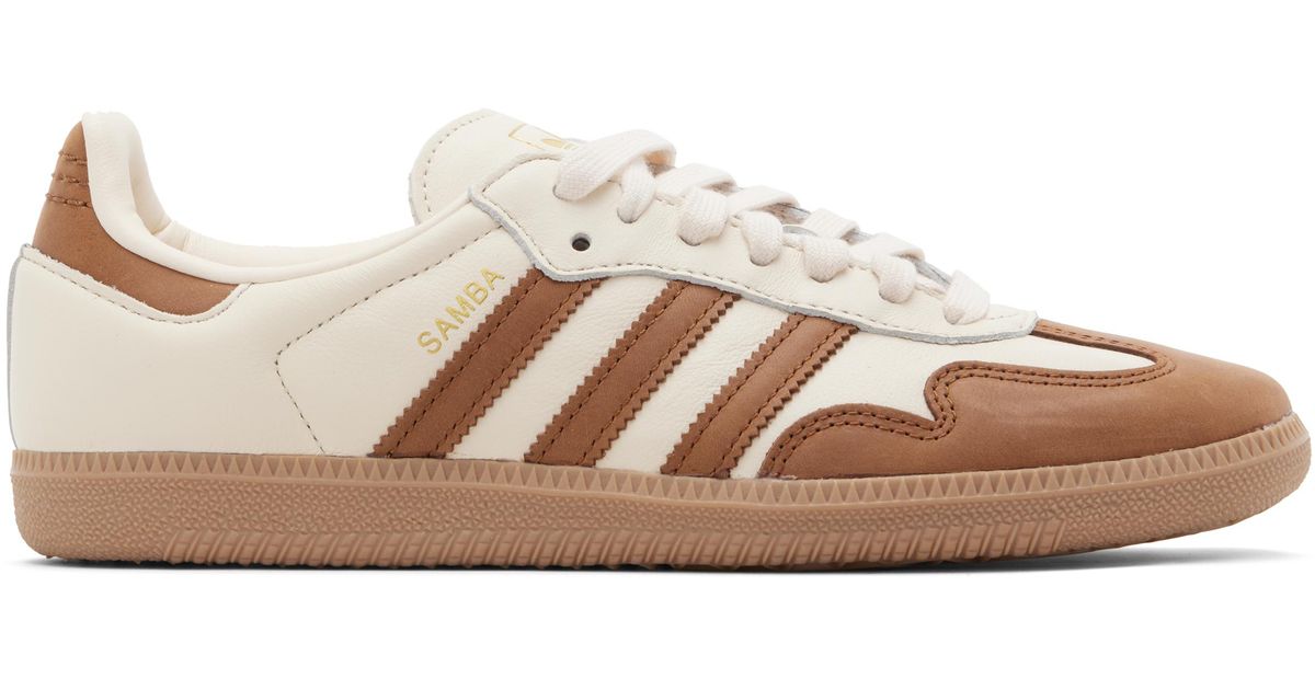 adidas Originals Off- & Tan Samba Og Sneakers in Black | Lyst UK
