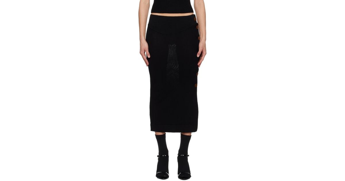 Vivienne Westwood Pamela Midi Skirt in Black | Lyst UK