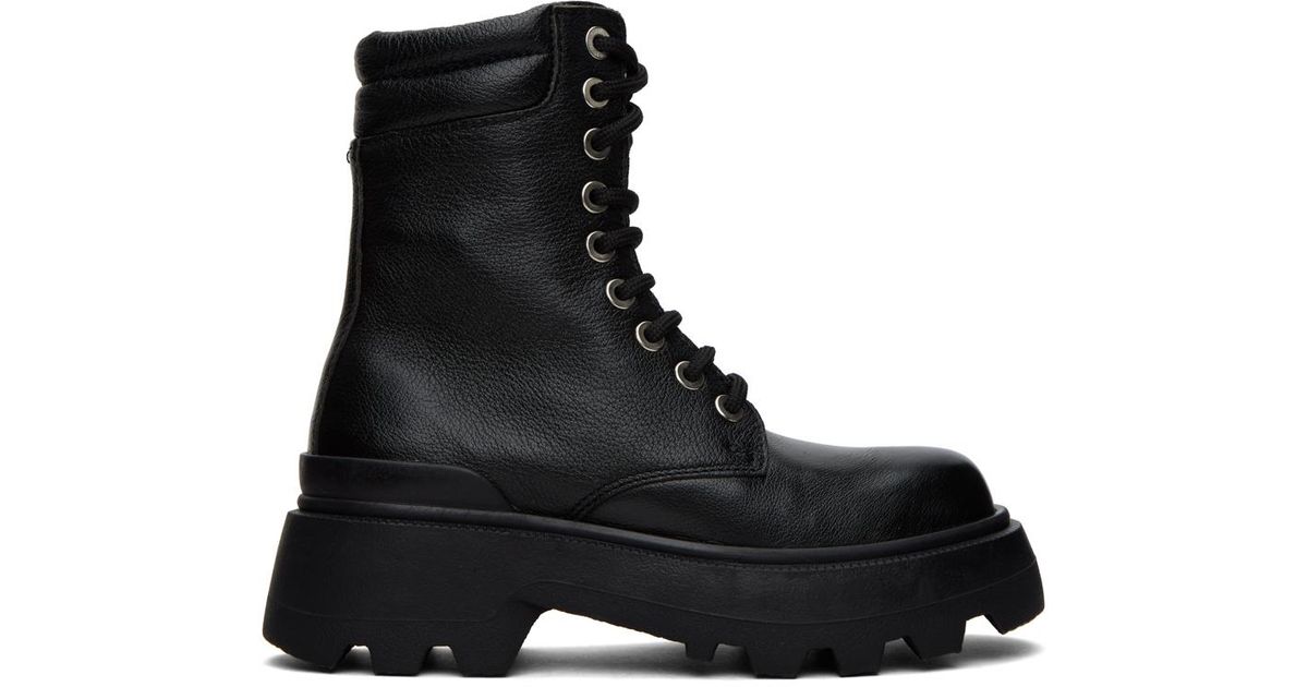 Ami Paris Black Ranger Boots | Lyst