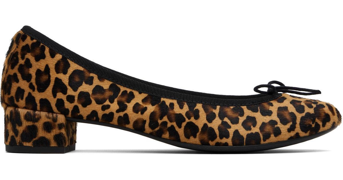 Repetto Camille Ballet Rubber-Sole Heels in Black | Lyst