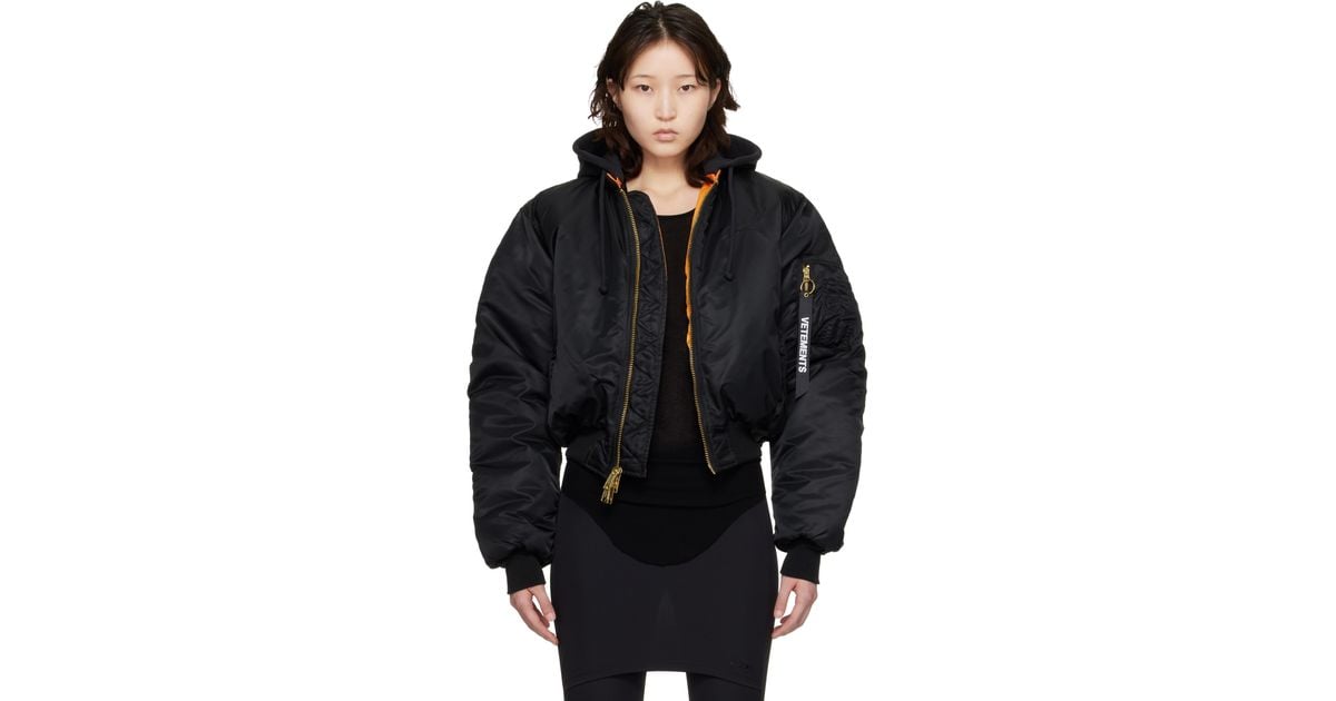 Vetements Alpha Industries Edition Fitted Reversible Bomber Jacket in ...