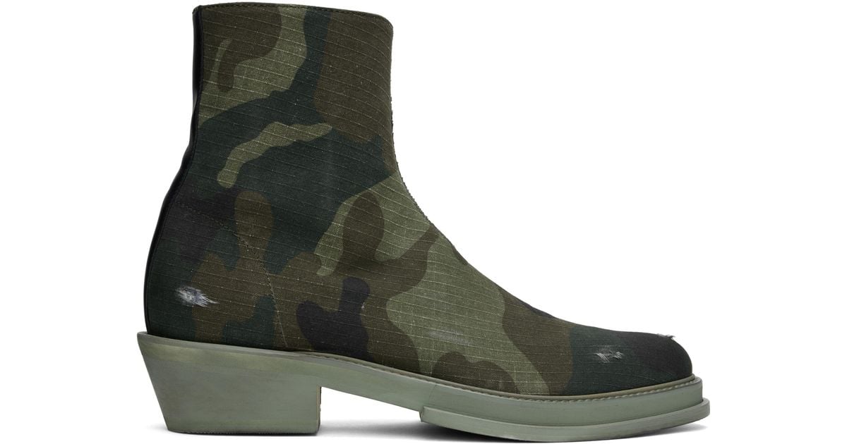 424 Khaki West Coast Boots in Green for Men | Lyst