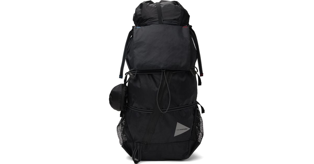 and wander Ecopak 45L Backpack in Black for Men | Lyst