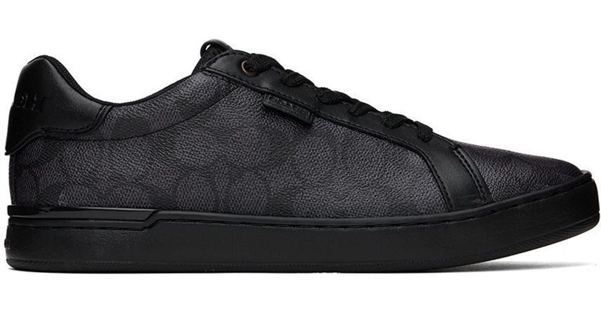 COACH Black Lowline Sneakers for Men | Lyst