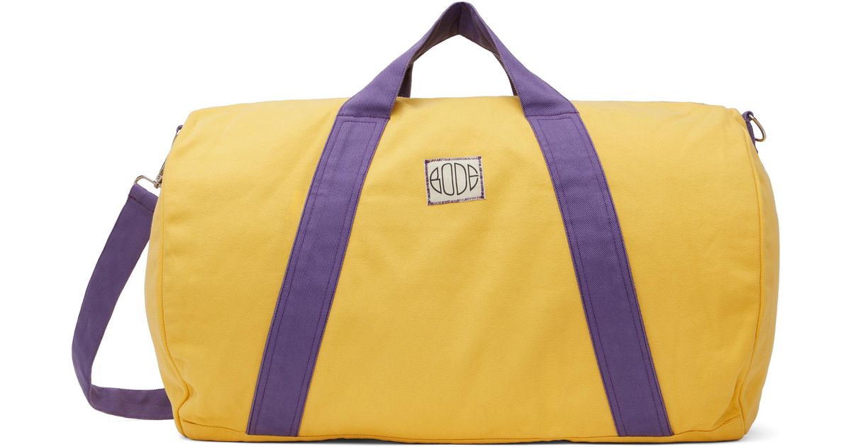 Bode Two-Tone Gym Duffle Bag in Black for Men | Lyst