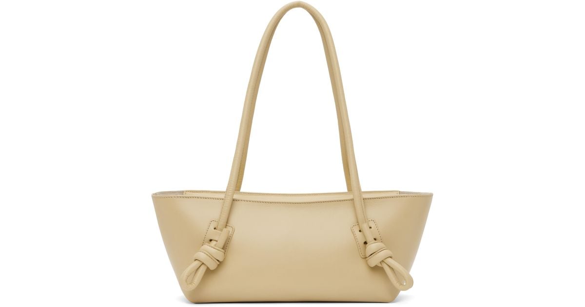 Hereu Off- Fleca Baguette Shoulder Bag in Natural | Lyst