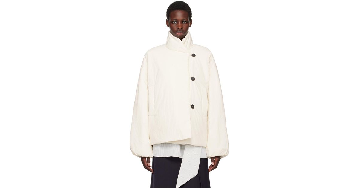 Studio Nicholson Off- Vaner Jacket in Natural | Lyst