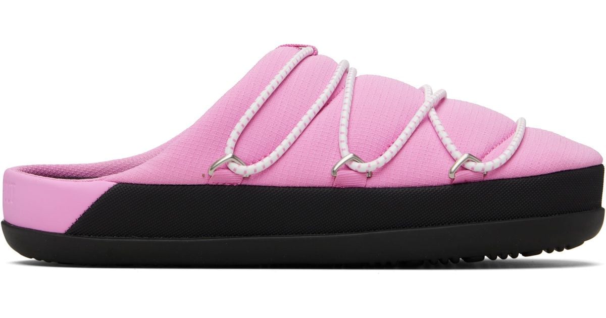 Moon Boot Soft Slipper Loafers in Black | Lyst UK