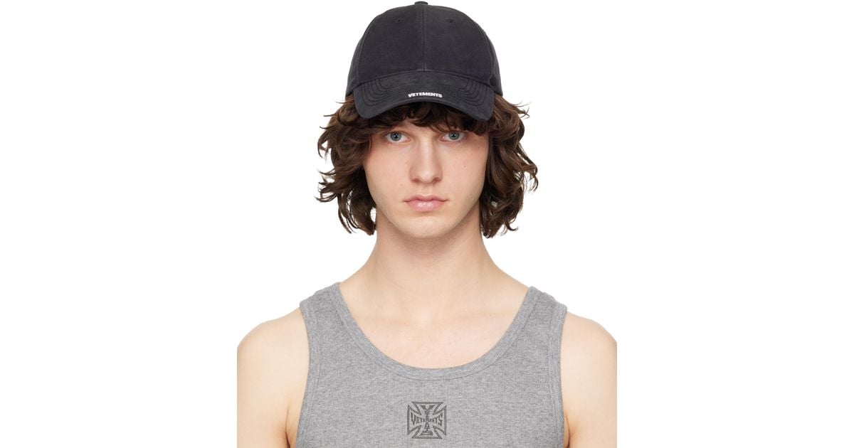 Vetements Nano Logo Cap in Blue for Men | Lyst UK