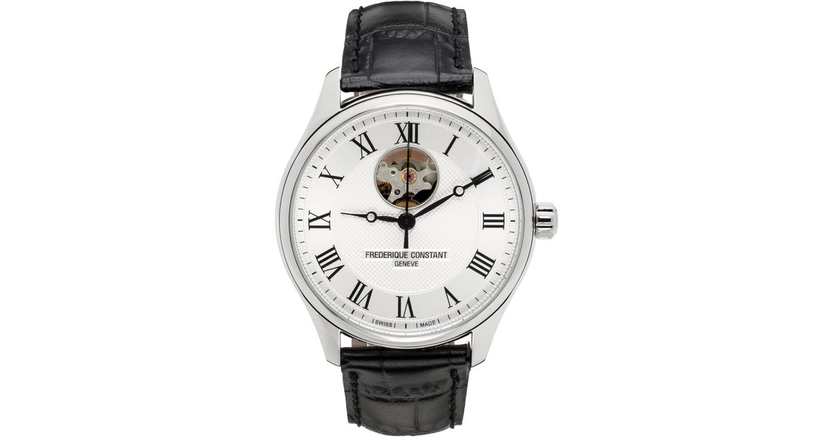 Frederique Constant Classics Heart Beat Automatic Watch in Black for ...