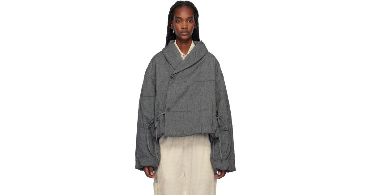 Deiji Studios Ssense Exclusive & Bubble Jacket in Black | Lyst UK