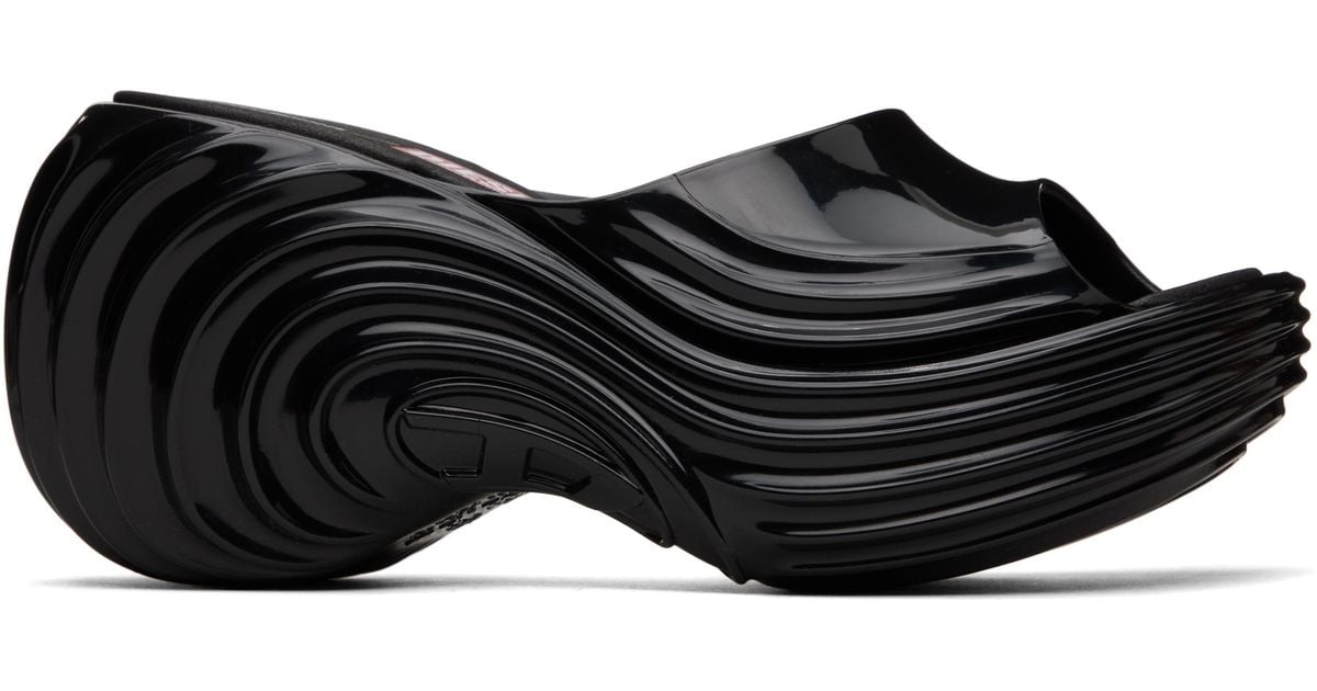 DIESEL Melissa Edition Quantum Platform Heeled Sandals in Black | Lyst