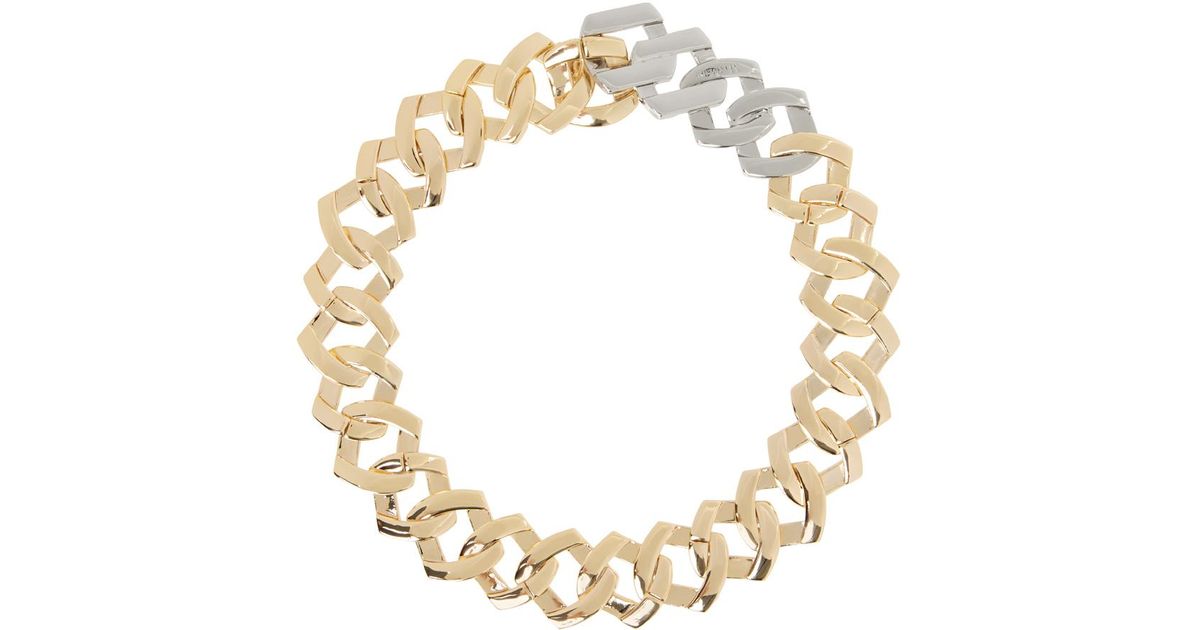 Max Mara Gold & Silver Oliver Necklace in Metallic | Lyst
