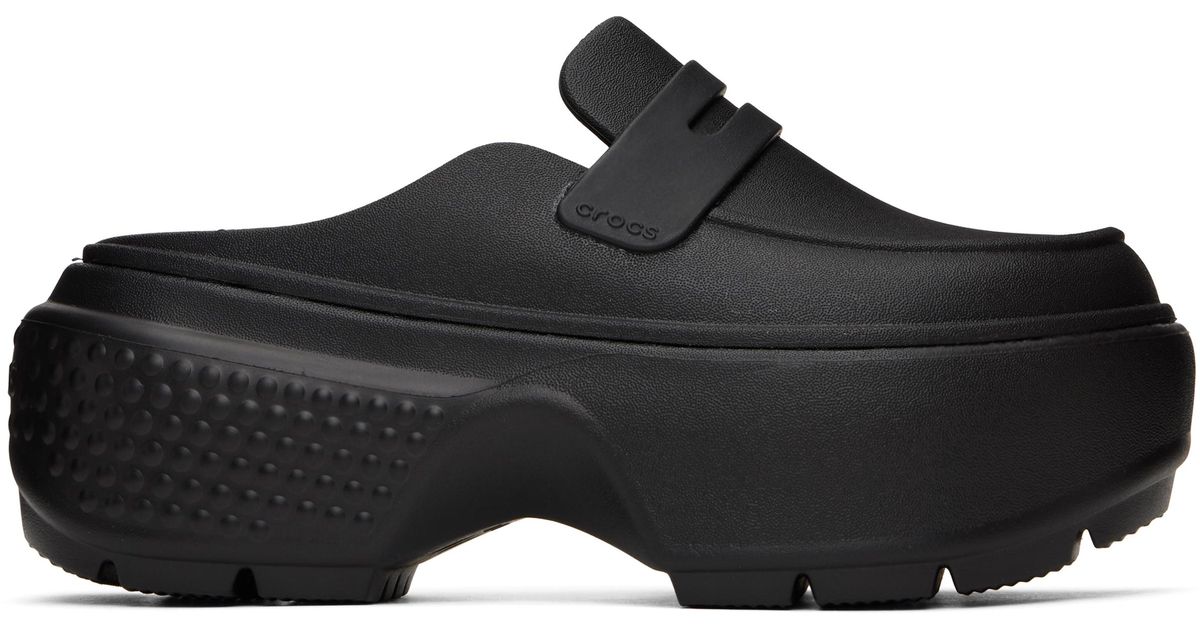 Crocs™ Stomp Slip-On Loafers in Black | Lyst