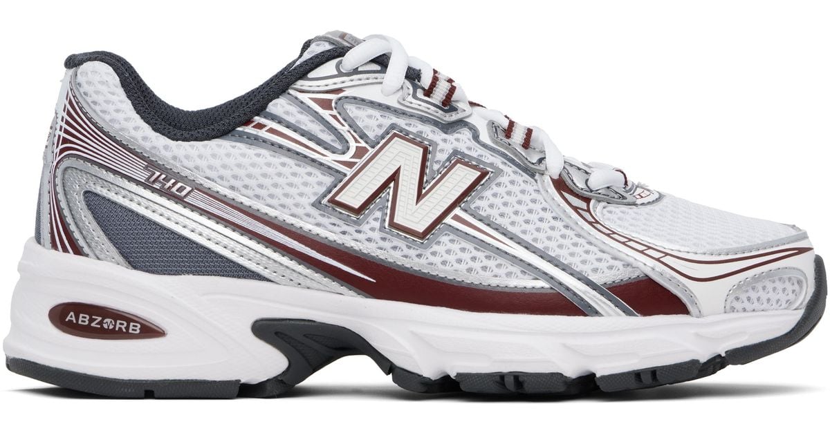 New Balance Burgundy 740 Sneakers in Black | Lyst