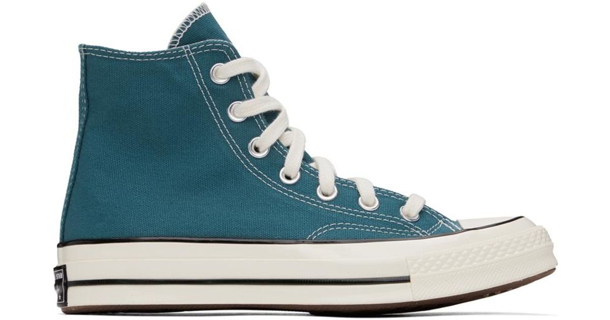 Converse Blue Chuck 70 Vintage Canvas Sneakers in Black | Lyst