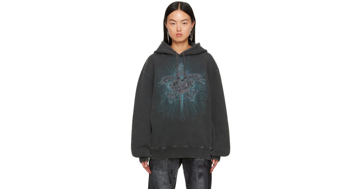 Jean Paul Gaultier Safe Sex フーディ ブラック | Lyst Jean Paul Gaultier Safe Sex フーディ ブラック | Lyst