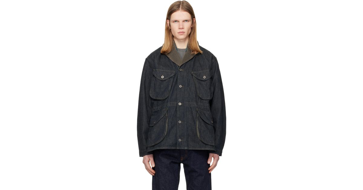 RRL Cotton-Linen Denim Field Jacket in Black for Men | Lyst UK