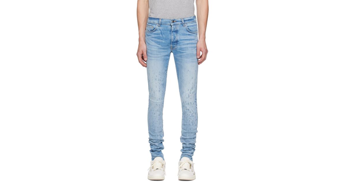 Amiri Shotgun Skinny Jeans in Blue for Men | Lyst