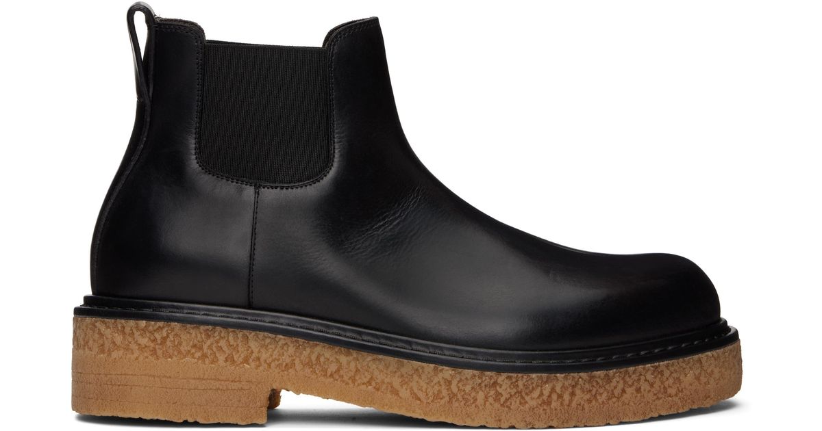 Bottega Veneta Haddock Chelsea Boots in Black for Men | Lyst