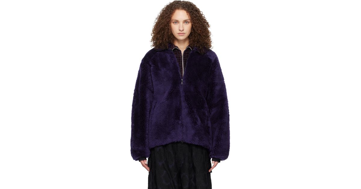 Needles Fleece Jacket in Blue | Lyst Canada