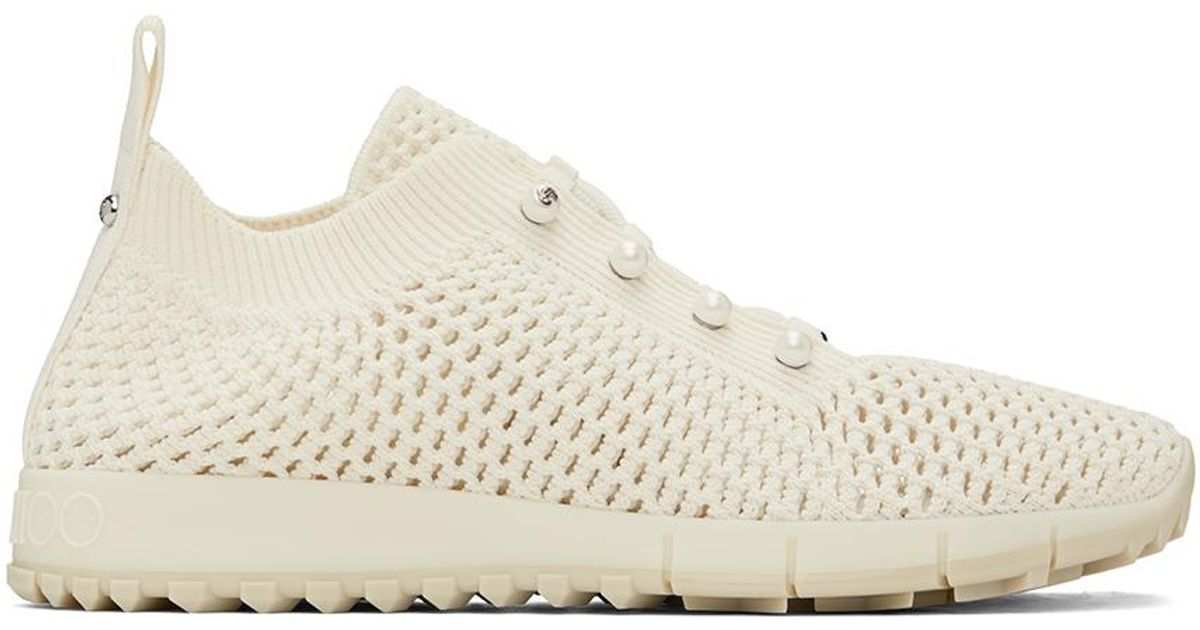 Jimmy Choo Sneakers in Natural | Lyst