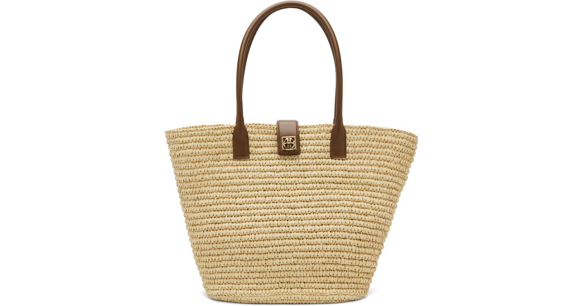 Anine Bing Lou Monogram Tote in Metallic | Lyst UK