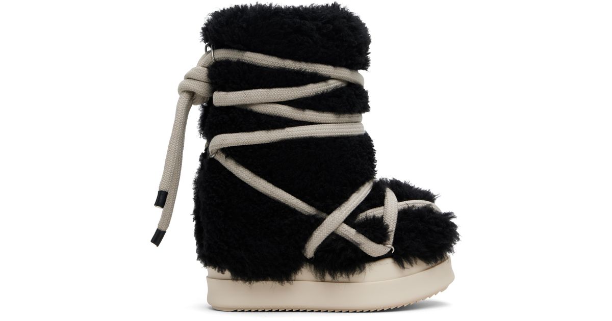 Rick Owens Concordians Mega Bumper Lunar Boots in Black | Lyst UK