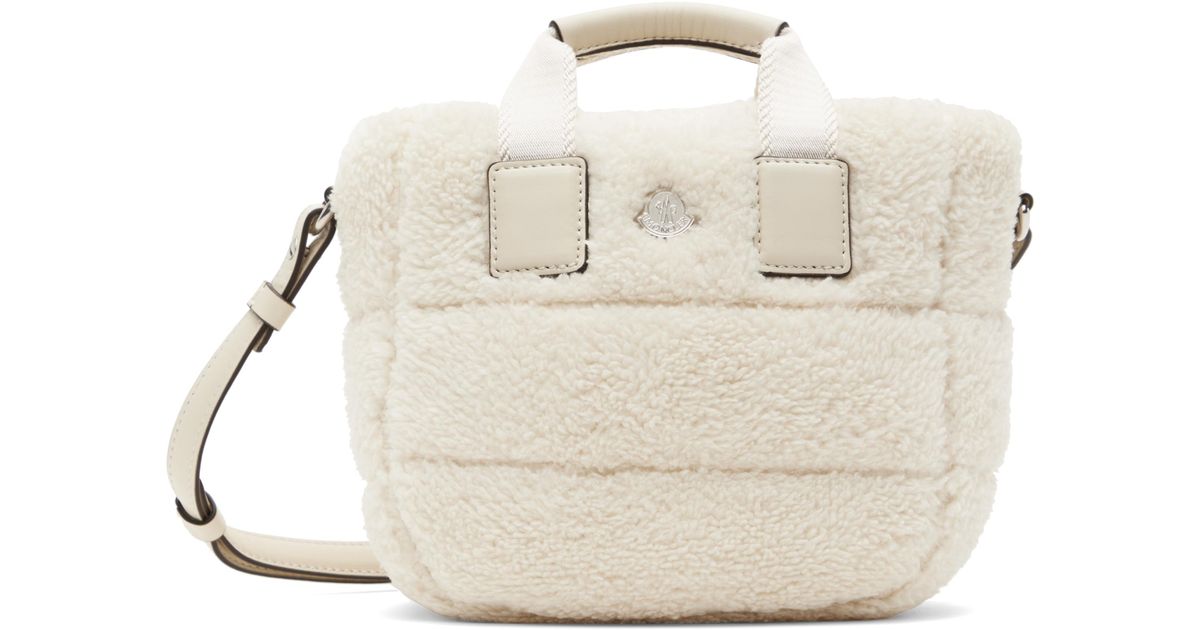 Moncler Off- Caradoc Mini Tote in White | Lyst