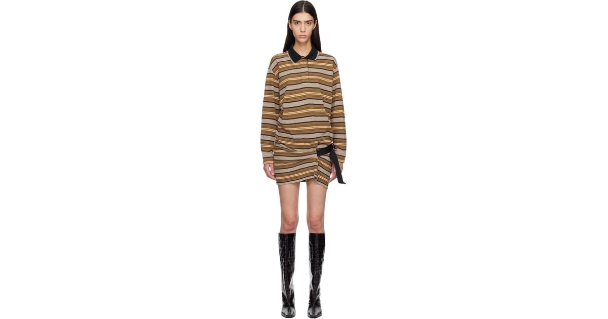 Isabel Marant Tan Isea Minidress in Black | Lyst UK