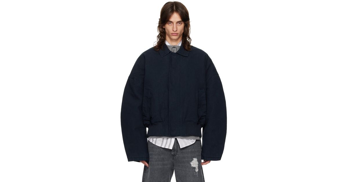 JW Anderson Dropped Shoulders Jacket in Blue for Men | Lyst