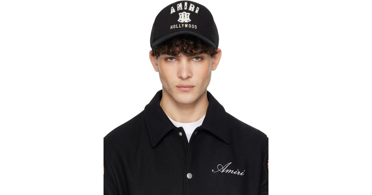 Amiri 'Ma' Hollywood Trucker Cap in Black for Men | Lyst